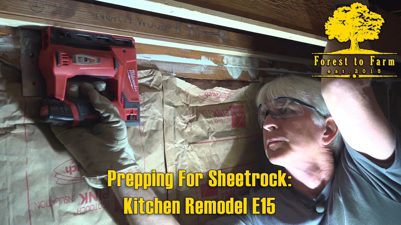 Prepping For Sheetrock: Kitchen Remodel E15 - YouTube