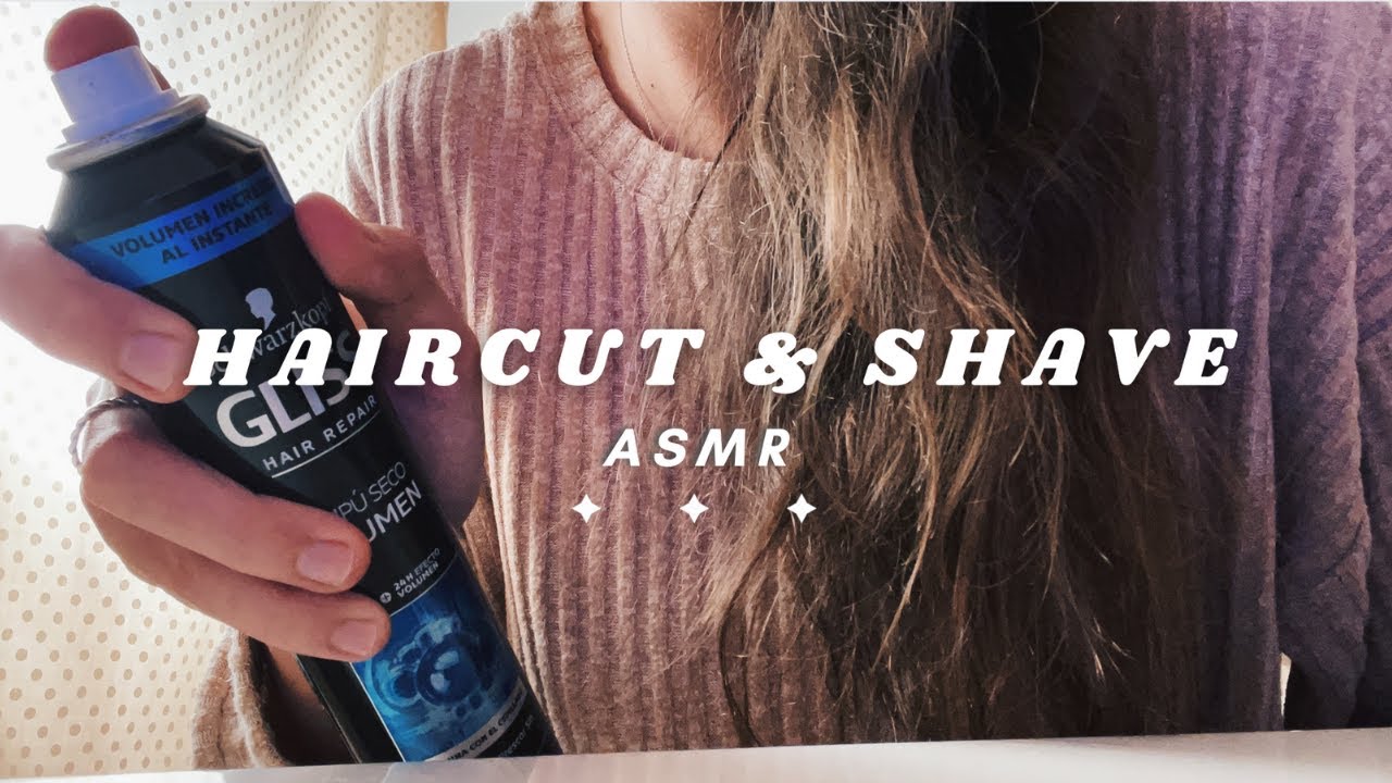 Asmr 💈barber Shop Fast Haircut And Shave Roleplay Scissors Brushing