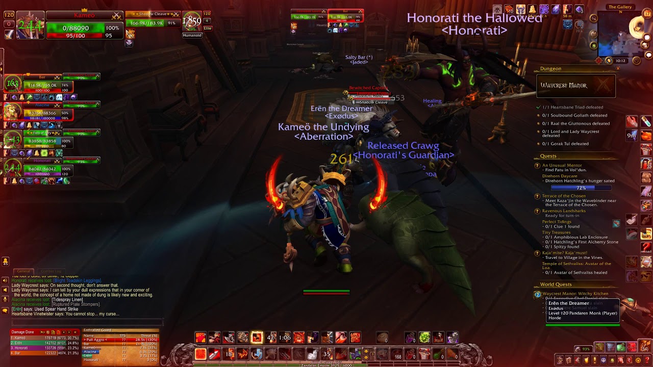 World of Warcraft Battle for Azeroth Waycrest Manor - YouTube