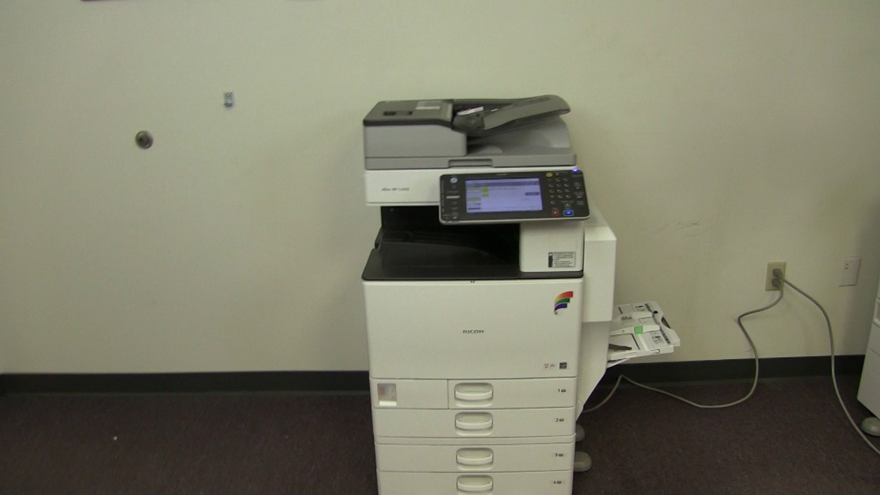 Ricoh MP C4502 71K 40K - YouTube