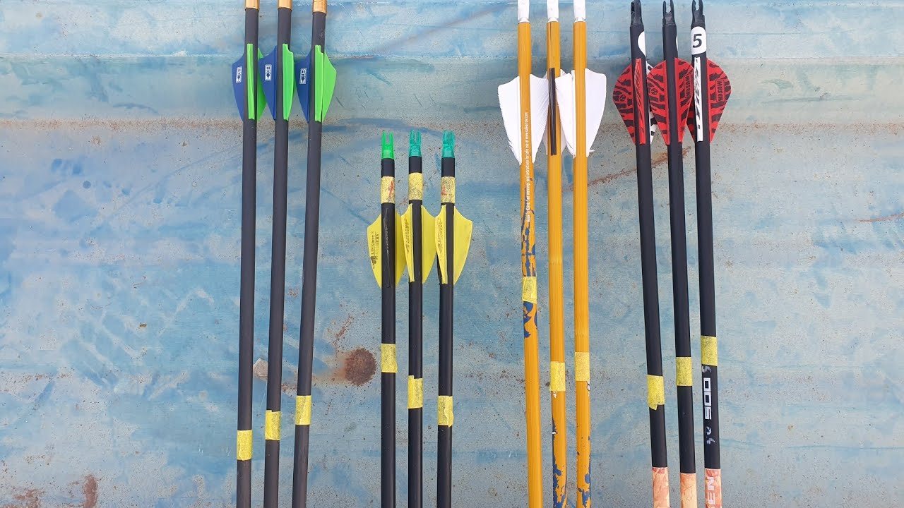 Arrow Penetration Test 50m. (20g 30g 40g 50g) - YouTube