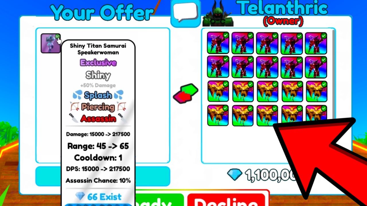 Trading My SHINY TITAN SAMURAI SPEAKERWOMAN… BIG PROFIT! - YouTube