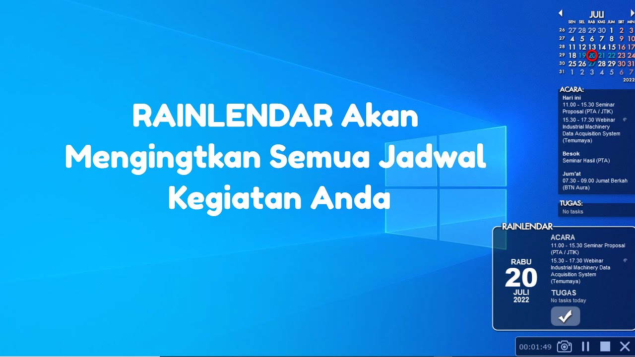 Aplikasi Rainlendar Selalu Setia Mengingatkan Semua Acara Anda! - YouTube