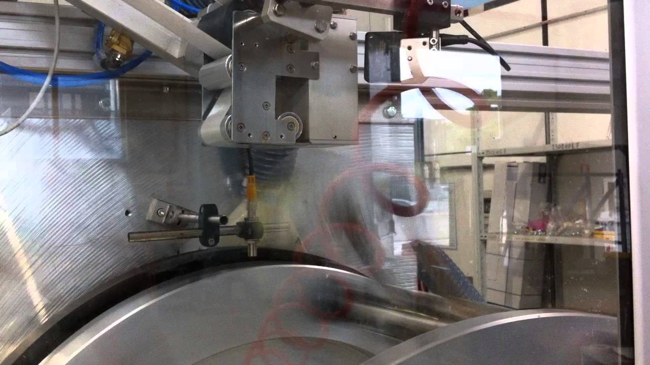 ADE Labeling machine - YouTube