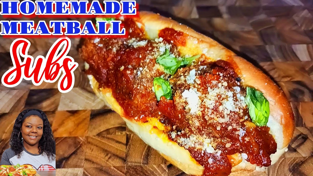 How To Make Homemade Meatball Submarine Sandwiches, Quick and Easy ...