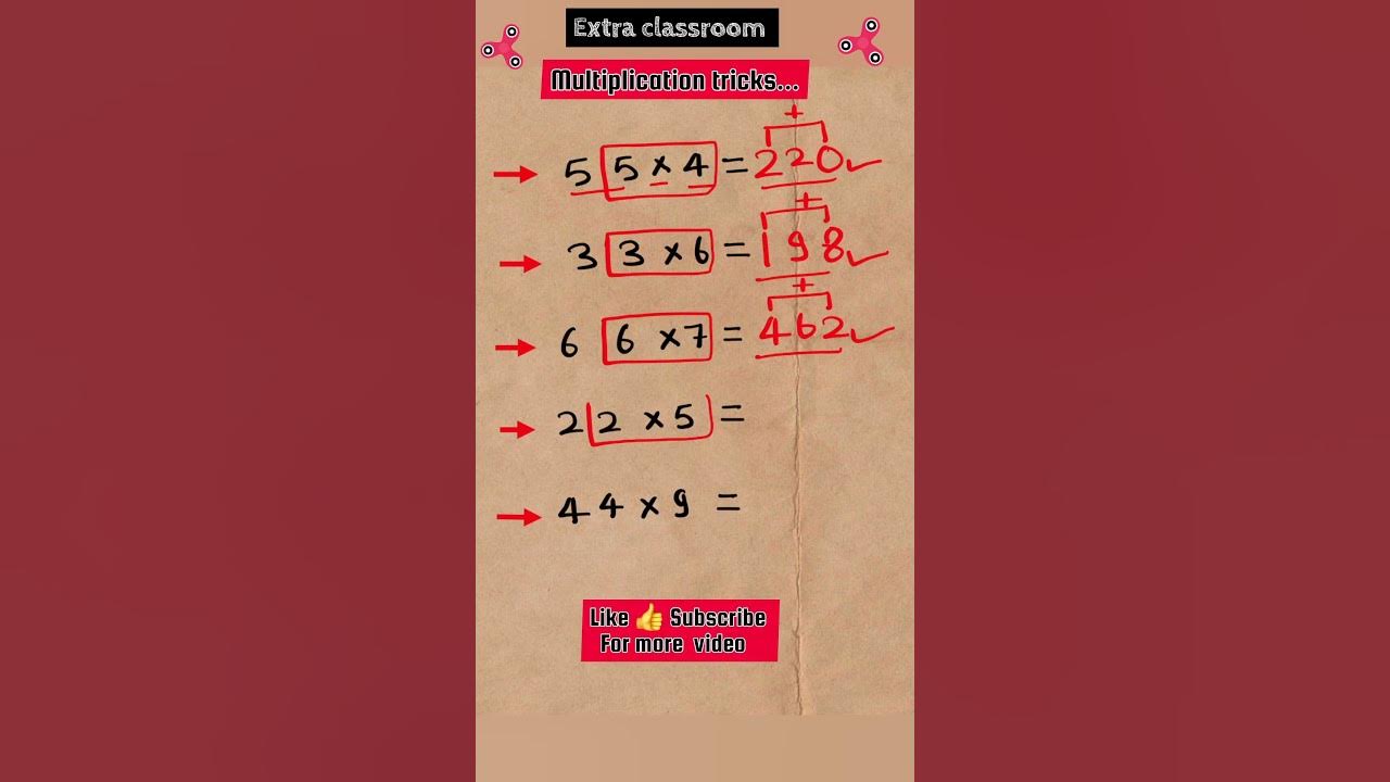 multiplication tricks! multiplication concept! multiplication! #maths # ...
