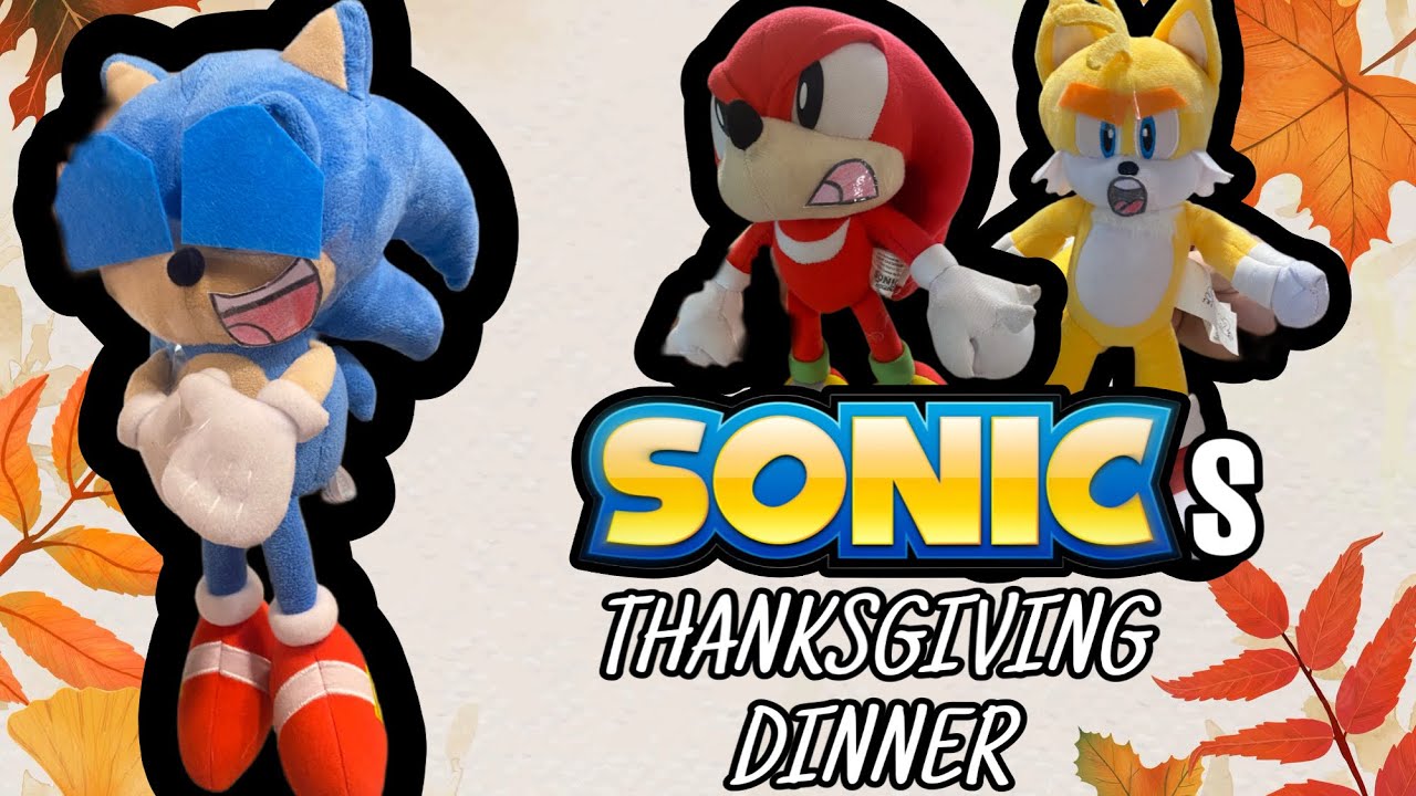 Sonic Plush Adventures- Sonics Thanksgiving Dinner - YouTube