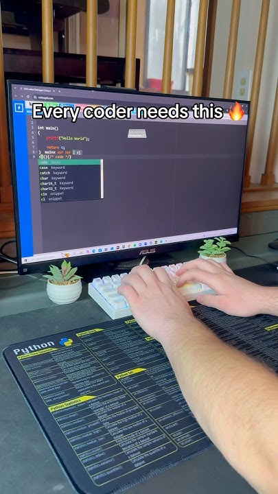 The best mouse pad for coders 😁 #coding #java #python #computerscience - YouTube
