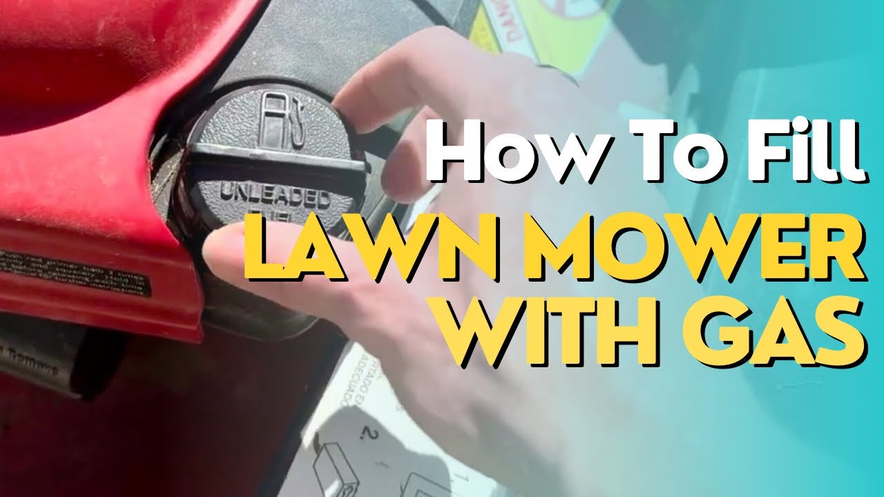 How to Refill a Lawn Mower with Gas - YouTube