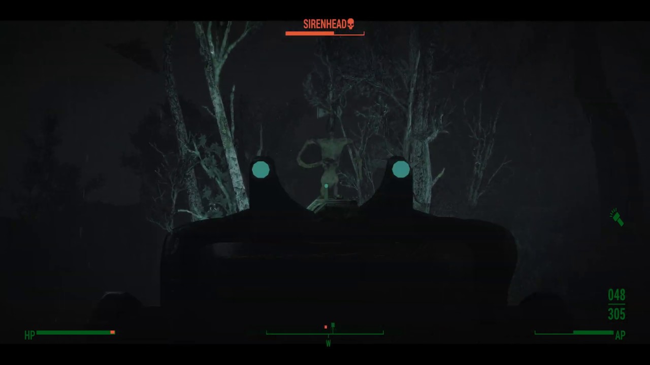 Fallout 4 - siren head encounter - YouTube