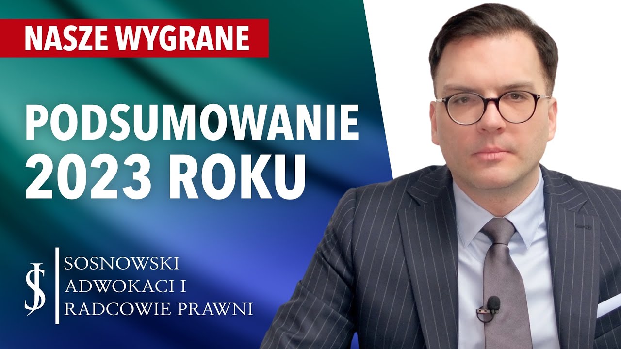 Adwokat Jacek Sosnowski - Rekord wygranych spraw Frankowych 2023 ...