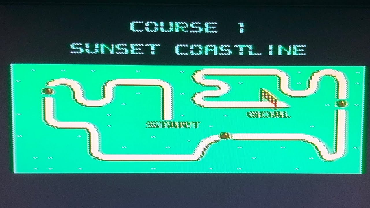 Rad Racer NES Course 1: Sunset Coastline - YouTube