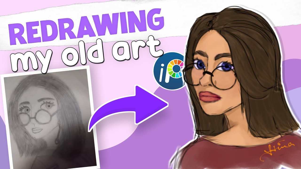 Redrawing my old art | Hima Art - YouTube