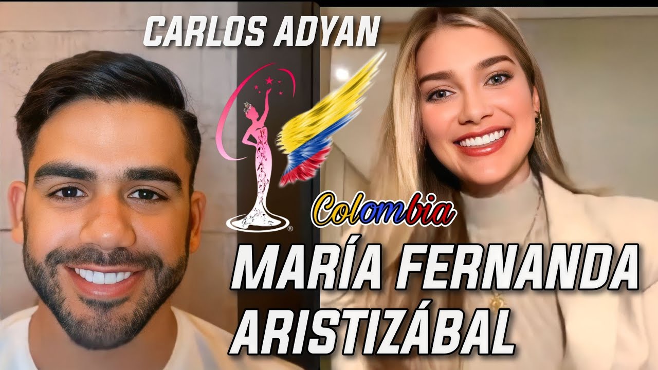 Miss Universe Colombia María Fernanda Aristizábal con Carlos Adyan en ...