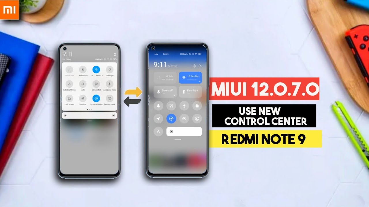 Redmi Note 9 MIUI 12.0.7.0 How To Swith Old To New Control center | Use ...