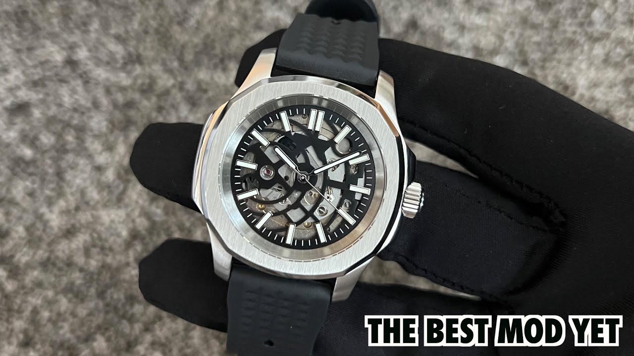 The Seiko-Naut Skeleton Mod - YouTube