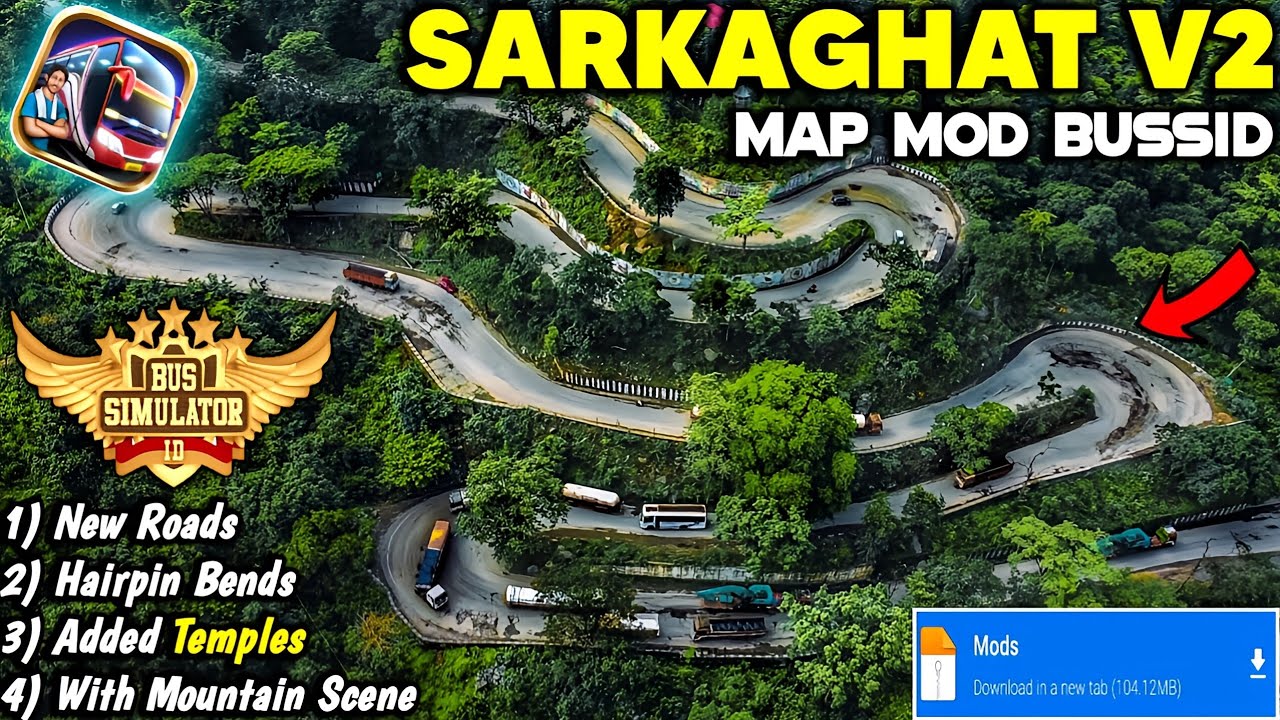 Finally! 🔥 New SARKAGHAT Part 2 Road Map Mod For Bus Simulator ...