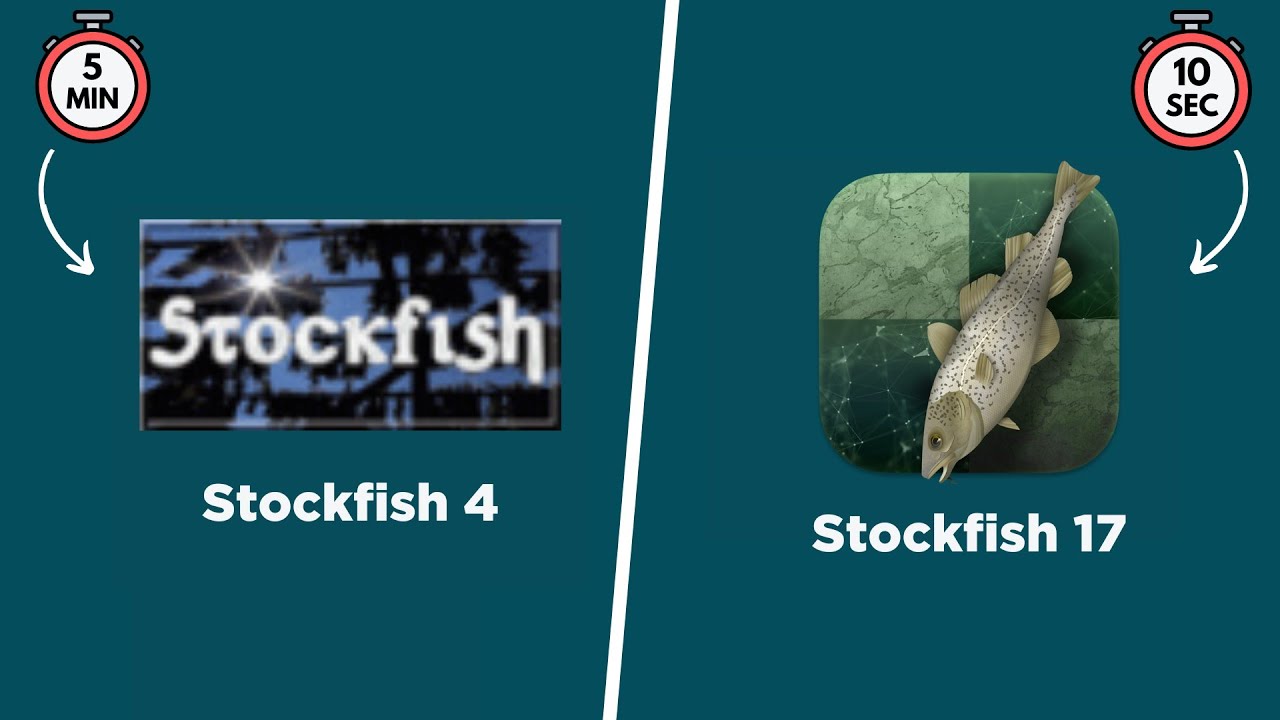 Stockfish 4 vs. Stockfish 17 – But 17 Gets Only 10 Seconds! - YouTube