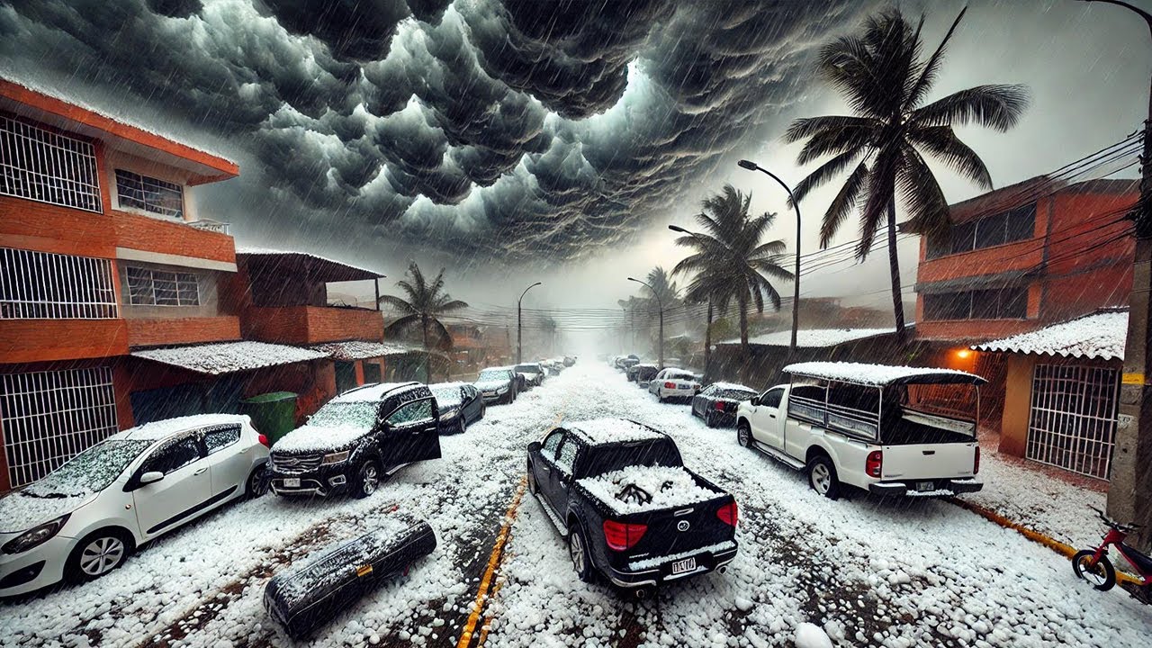 Colombia Now! Hailstorm Covers La Calera , cundinamarca Today - YouTube