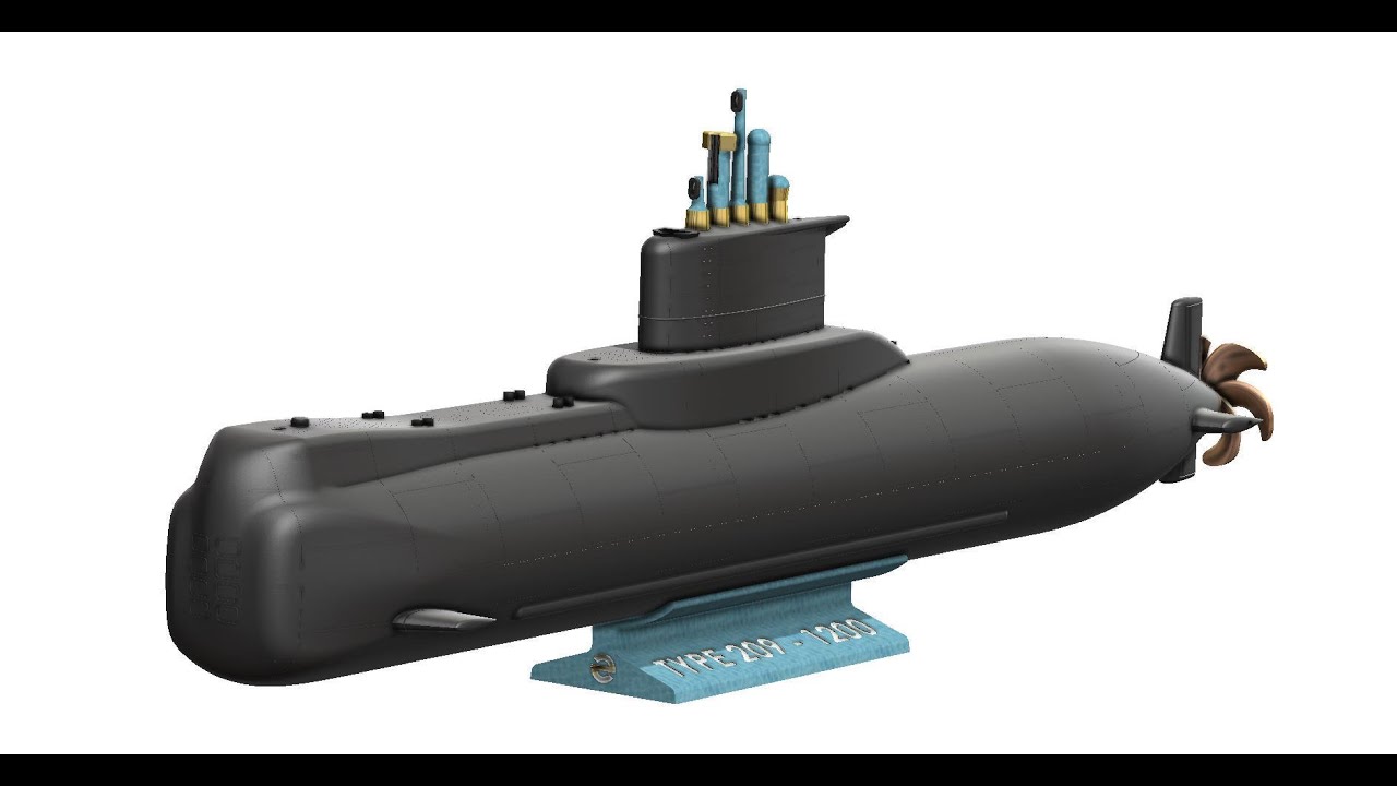 Type 209 1200 Submarine - YouTube