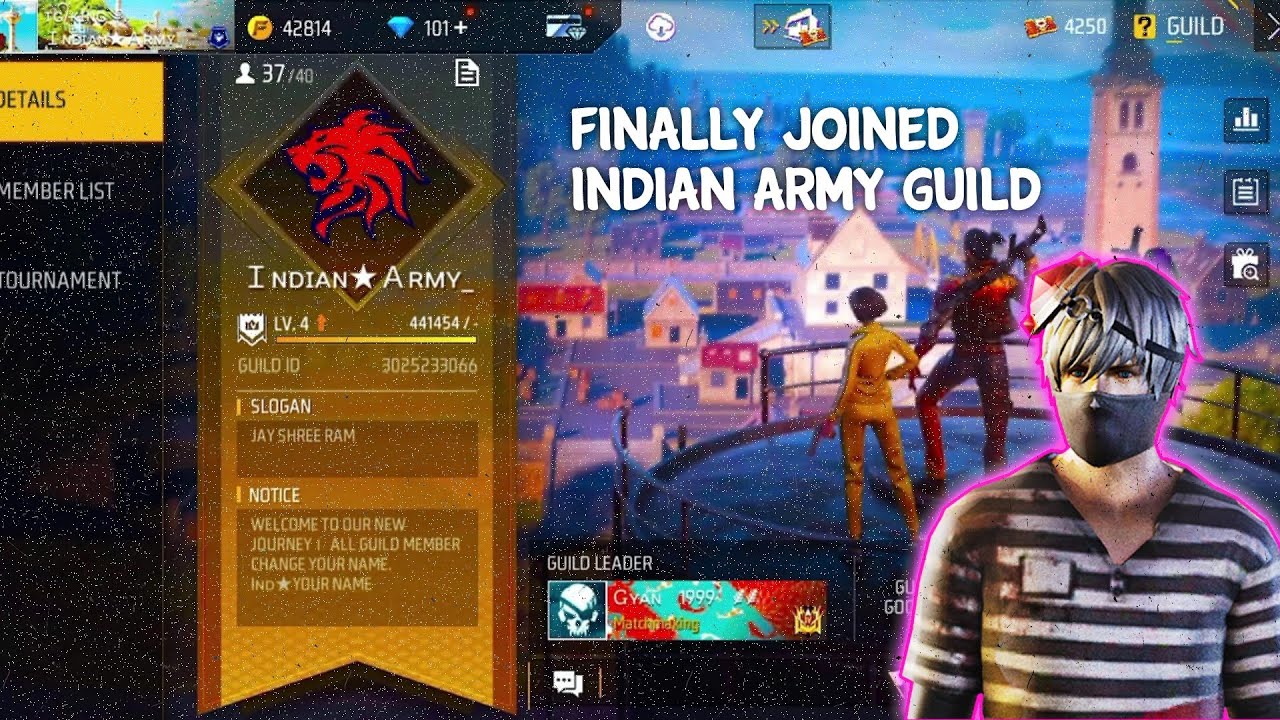 Joined Indian Army Guild | GYAN 1999 Bhai Thanku bro ️🔥 |1v1 With Gyan ...