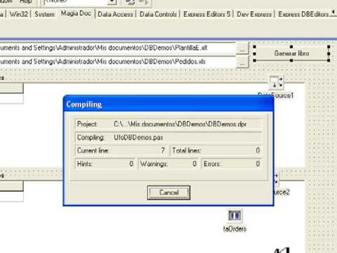 Demo solución Excel con Delphi - YouTube