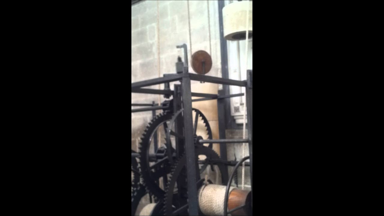 Salisbury Cathedral 700 year old clock - YouTube