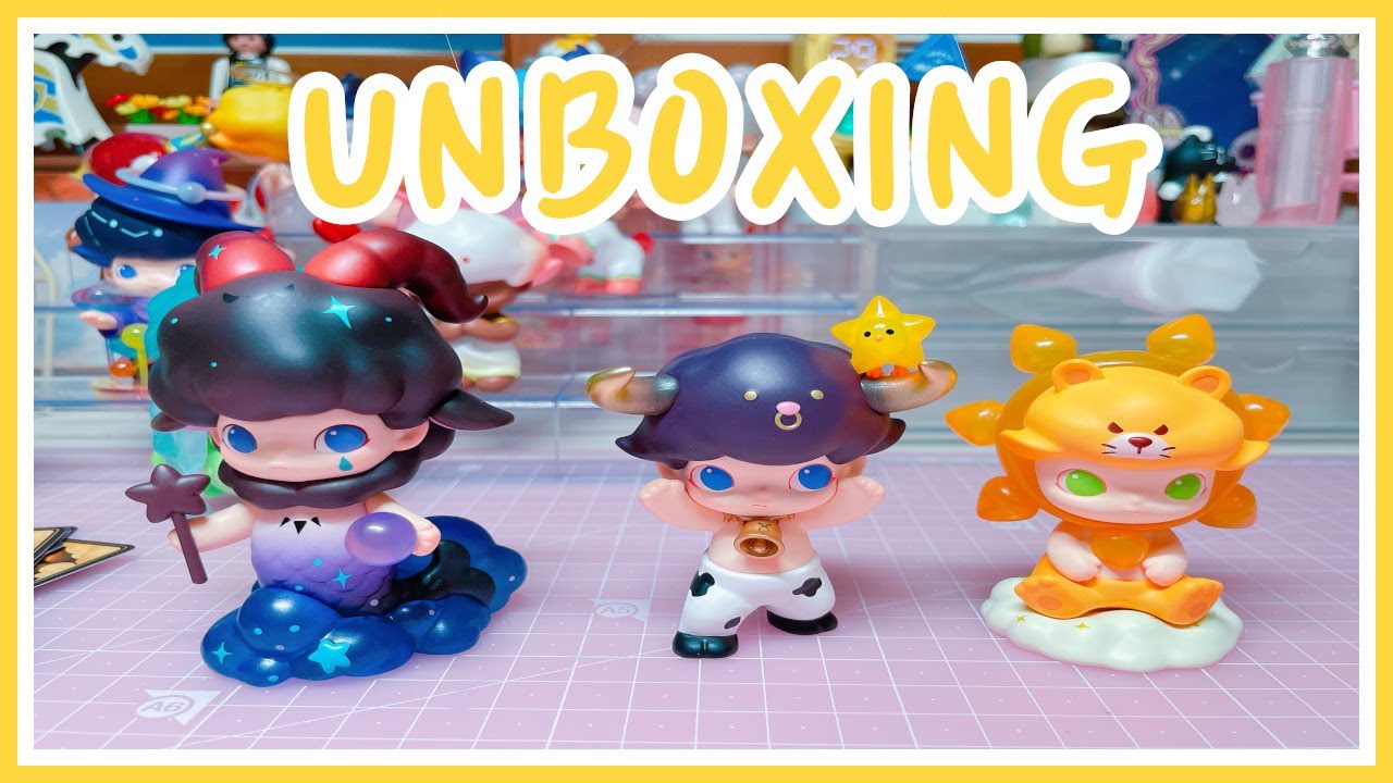 [언박싱] 팝마트 디무 별자리 시리즈(Popmart dimoo zodiac series unboxing) - YouTube