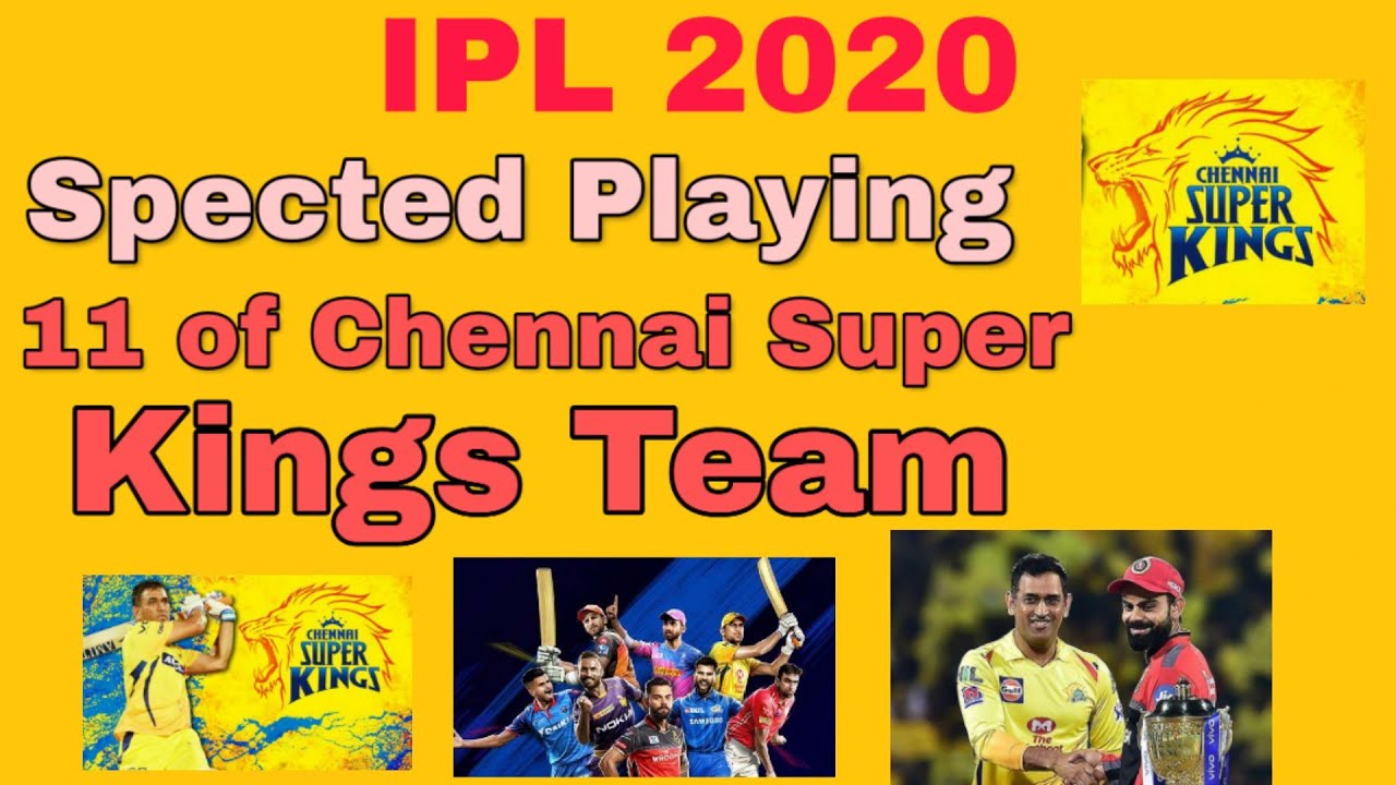 Full Spected Playing 11 and squad name of CSK in IPL 2020 - YouTube