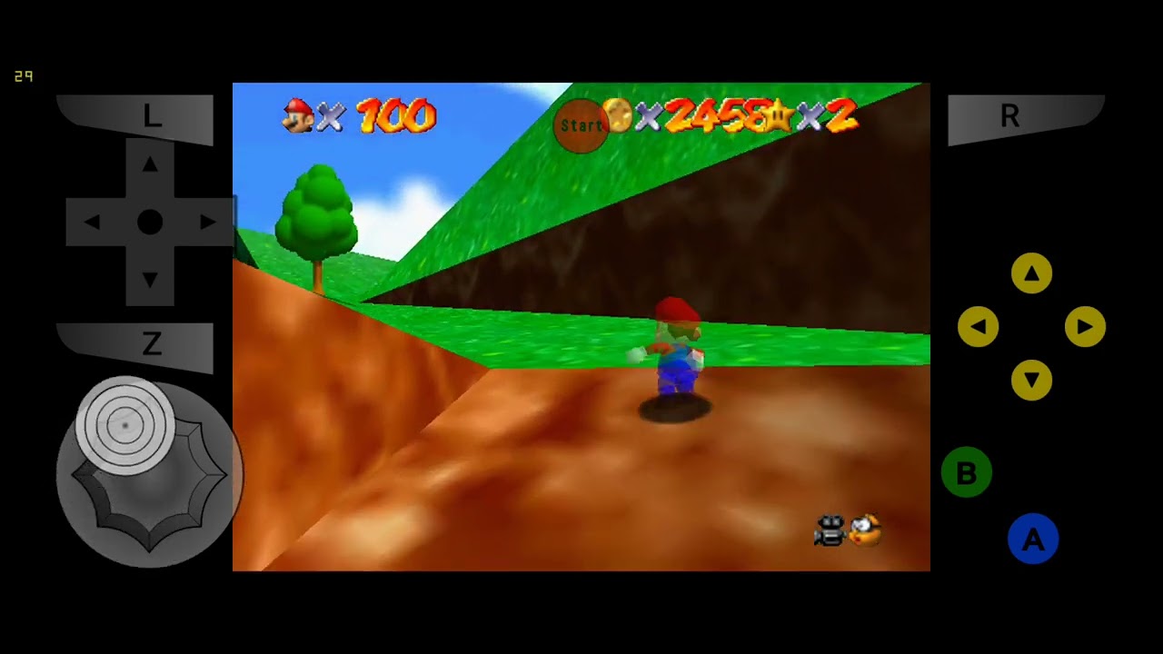 playing Mario 64 bom bom battlefield collecting eight Stars - YouTube