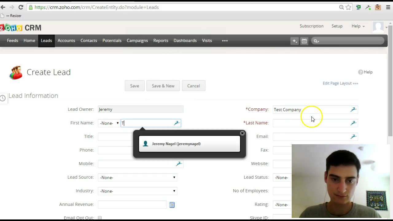 Customising the home screen dashboard in Zoho CRM - YouTube