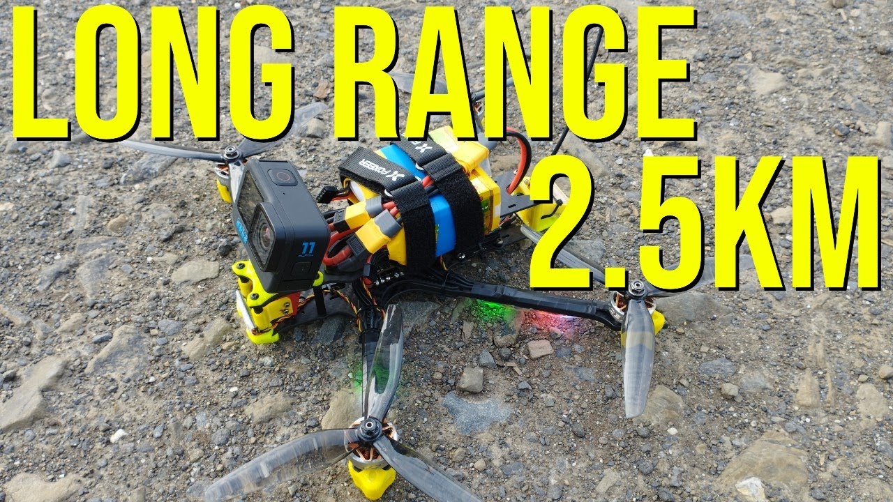FPV long range flight - NEW RECORD: 2,5km!!! - YouTube