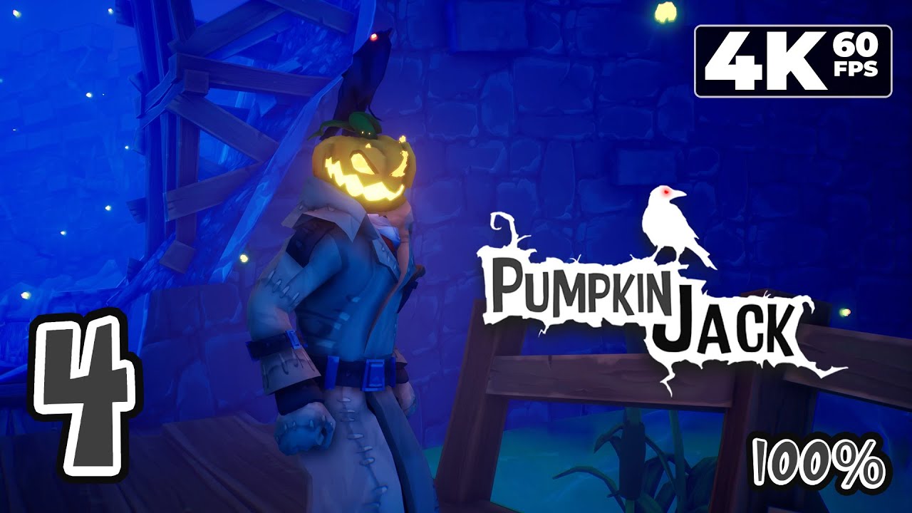 Pumpkin Jack (PC) - 4K60 Walkthrough (100%) Level 4 - Skele-Town - YouTube