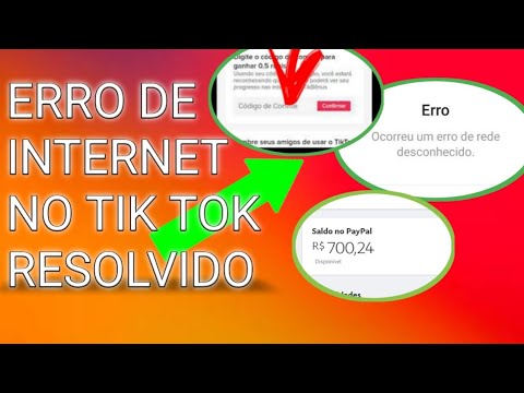 Como resolver o erro de internet no Tik Tok - YouTube