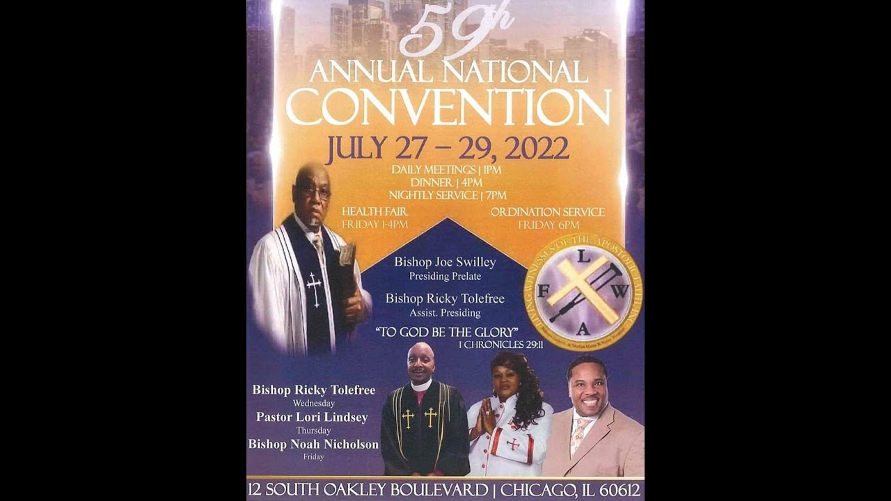 LWAF INC 59TH ANNUAL NATIONAL CONVENTION - Speaker Pastor Lori Rutledge ...