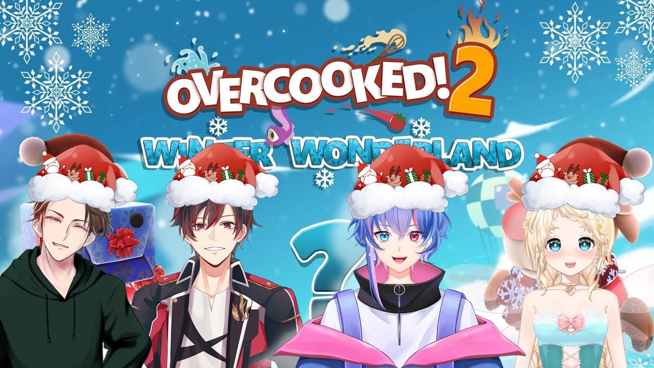 オーバークック2 Overcooked 2 コラボ 3 JP x 1 EN Collab＃7 MERRY CHRISTMAS!【Vtuber ...