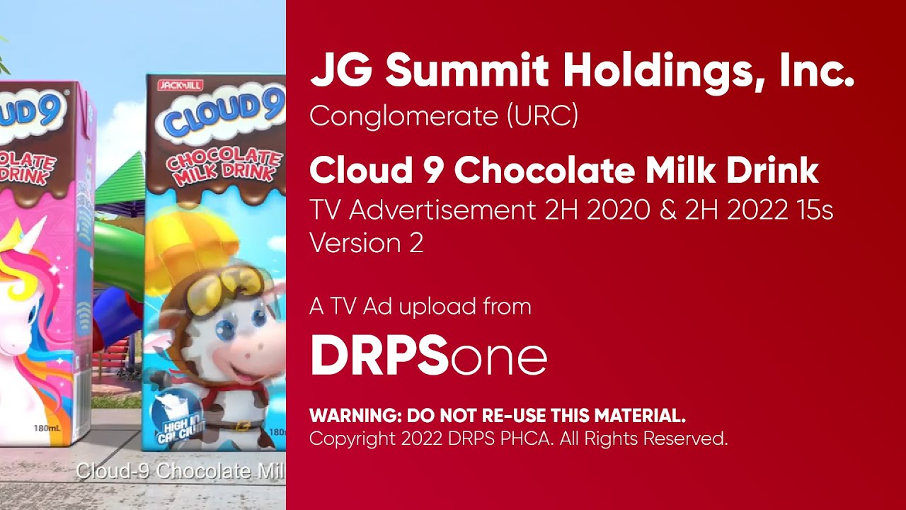 Cloud 9 Chocolate Milk Drink TV Ad 2H 2020 and 2H 2022 15s (Philippines, Version 2) - YouTube