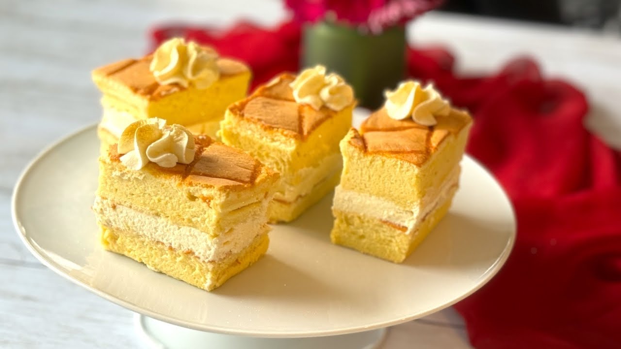 How To Make Fluffy Delicious Vanilla Cake | Japanese Style - YouTube