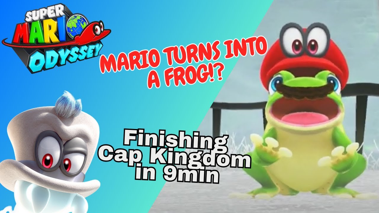 Mario turns into a frog?! Cap Kingdom Super Mario Odyssey in 9min ...
