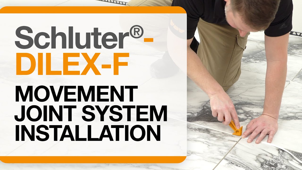 How to Install the Schluter®-DILEX-F Movement Joint System - YouTube
