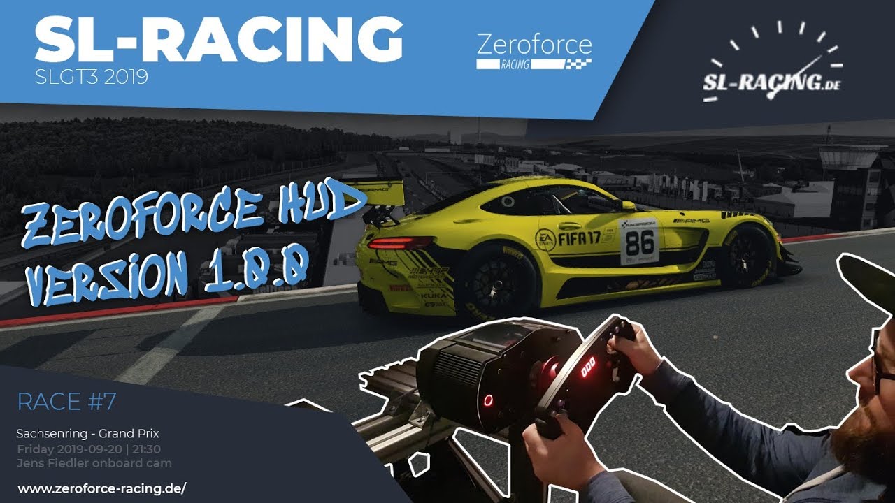 Raceroom | SLGT3 | Race#7 | ZEROFORCE HUD NEW VERSION - YouTube