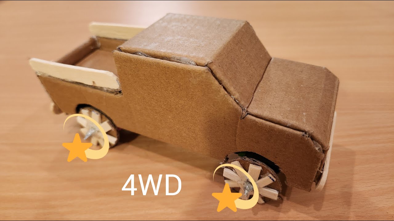 DIY Cardboard Wind-Up Car | Fun & Easy Craft Tutorial - YouTube