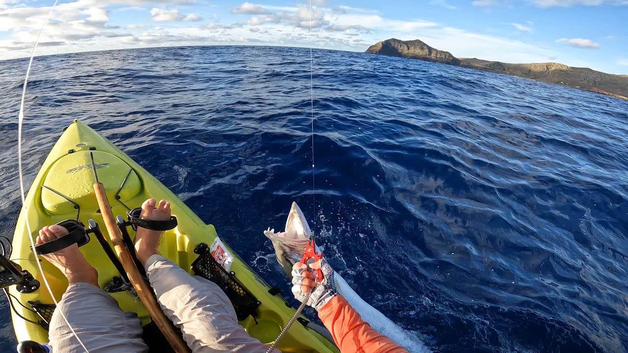 Kayak fishing.. Uku (Jobfish) and Barracuda - Hawaii Kayak Fishing… HKF ...