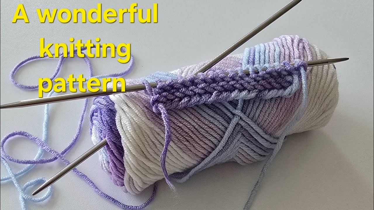 How to knit step by step: An easy and beautiful knit stitch for ...