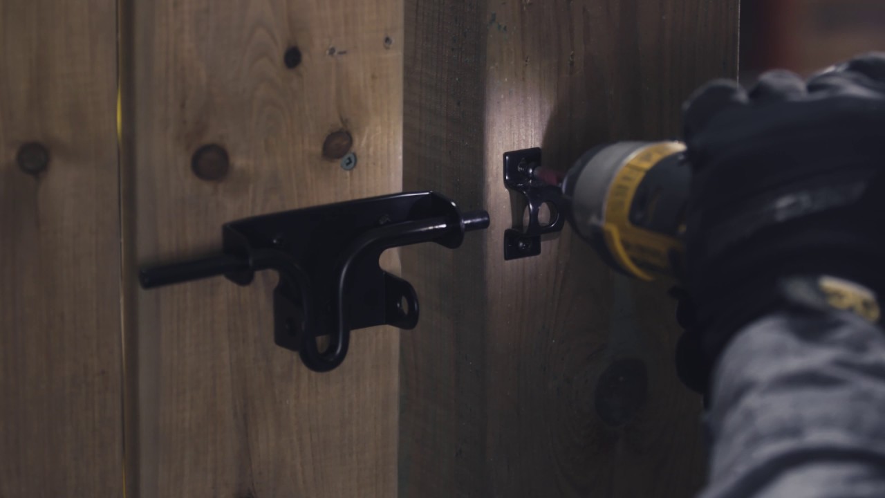 Installing a Slide Bolt Latch - YouTube