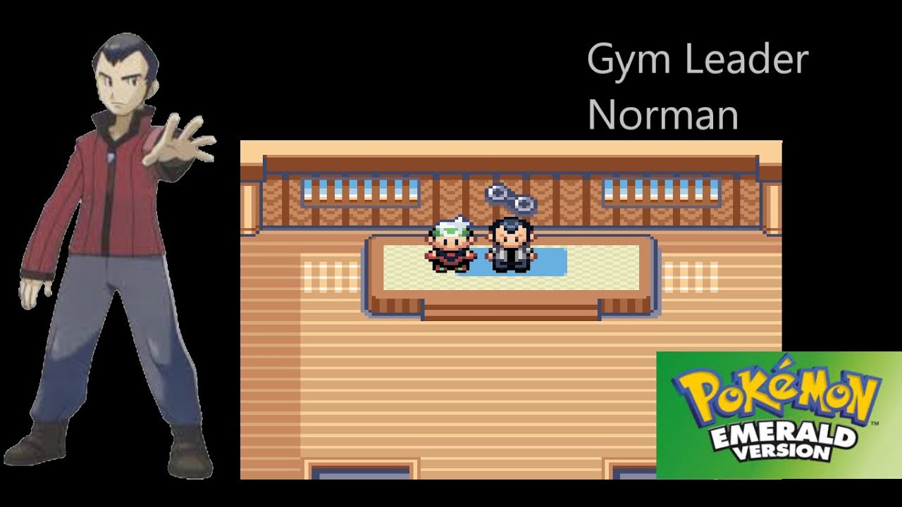 Pokemon Emerald - Petalburg City Gym Leader Norman - YouTube