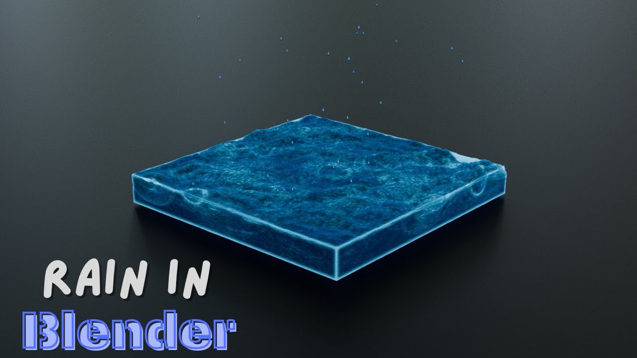 Rain in blender! - YouTube