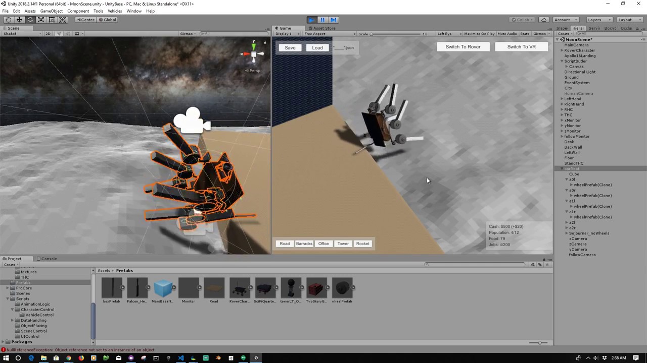 Stilt-Walking Rover in Unity (For Machine Learning Purposes) - YouTube