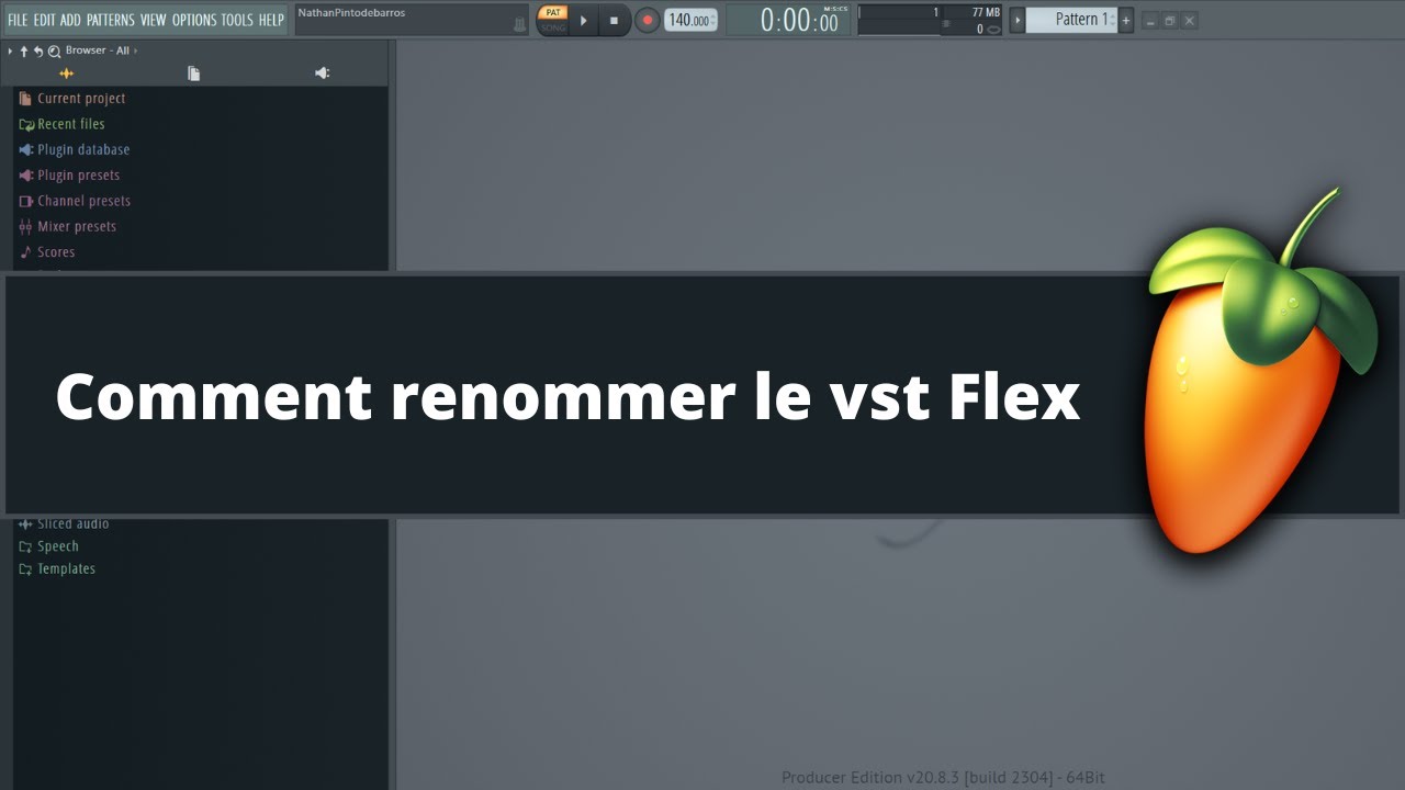 Fl Studio tutoriel fr - Comment renommer le vst Flex - YouTube