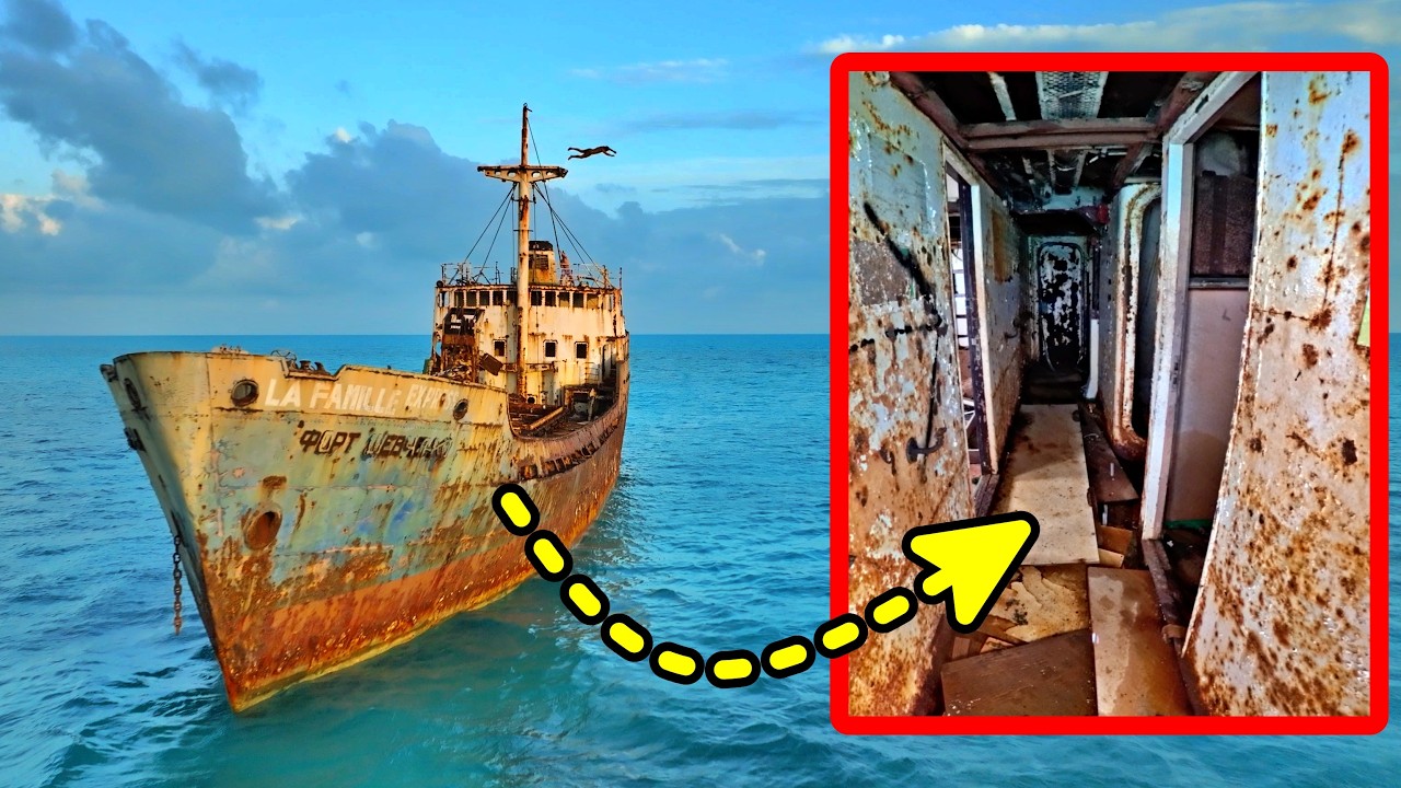 Alone Inside This Creepy Abandoned Shipwreck – FULL Tour - YouTube